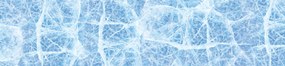 DIMEX | Fototapeta do kuchyně Povrch ledu KI-260-283 | 260 x 60 cm | modrá, bílá