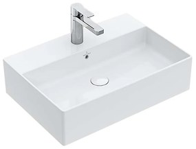 Villeroy & Boch Memento 2.0 - Umyvadlo na desku 60x42 cm, s přepadem, otvor pro baterii, alpská bílá 4A076001