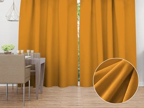 Biante Sametový závěs Velvet Premium SVP-008 Medový - šířka 135 cm 135x140 cm