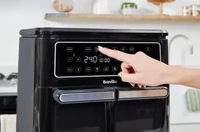 Breville VDF130X černá / Horkovzdušná fritéza / 11 l / 10 programů / 1