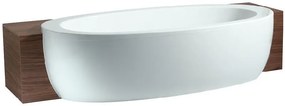 Laufen Il Bagno Alessi One - Polozápustná vana 2030x1020 mm, s masážním systémem, LED osvětlením a senzorem, dezinfekcí, bílá H2449700006951