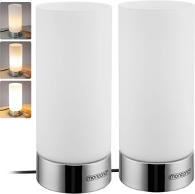 Monzana Stolní lampa Golau sada 2 ks bílá