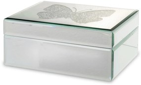 Stříbrná krabička motýl 131005