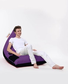 Atelier del Sofa Zahradní sedací vak Pyramid Large Double Color Bed Pouf - Purple, Purpurová