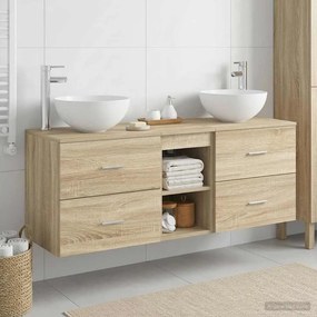 Sada koupelnových skříněk 3 ks Dub sonoma 49,5 x 35 x 63 cm 3405789