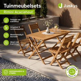 Juskys Zahradní jídelní set Rimini z akáciového dřeva