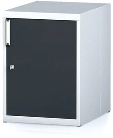 Alfa 3 Závěsná dílenská skříňka na nářadí k pracovním stolům MECHANIC, 480 x 600 x 662 mm, antracitové dveře