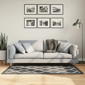 Koberec pratelný černý a bílý 80 x 150 cm 136603
