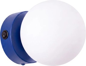 Sollux Lighting Nástěnné svítidlo YOLI 1 ultramarín s vypínačem