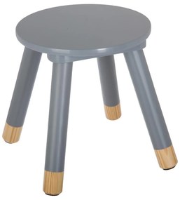 Šedá dětská stolička STOOL GREY