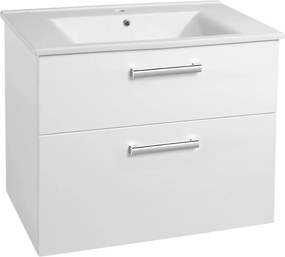 Aqualine Aqualine, VEGA umyvadlová skříňka, 82x67, 6x43, 8 cm, 2xzásuvka, bílá, VG083