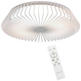 Mantra Himalaya, bílé stropní svítidlo s dálkovým ovladačem LED 80W 2700K-5000K, průměr 63cm