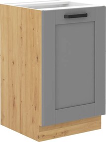 Kuchyňská linka LUNA du | 120 + 230 cm | PREMIUM BOX zásuvky | UNI dvířka | artisan/šedá