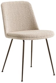 Výprodej &Tradition designové židle Rely Chair HW9 - látka kat. Karakorum 003, podnož černě lakovaná