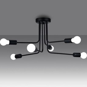 Sollux Lighting Lustr NORAH 6 černý