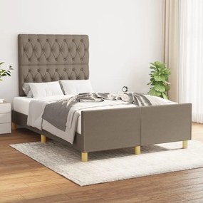Rám postele bez matrací taupe 120x190 cm textil 3270538