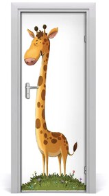 Samolepící fototapeta na dveře Žirafa 95x205 cm
