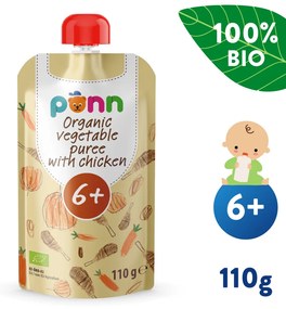 Salvest Ponn BIO Kuřátko se zeleninovým pyré (110 g)
