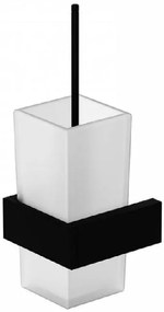 Steinberg 460 - WC štětka nástěnná s držákem, bílé sklo/matná černá 460 2903 S