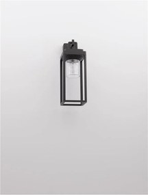 NV 9492500 Venkovní nástěnné svítidlo FIGO antracitový hliník a čirý akryl E27 1x12W 220-240V bez žárovky IP65 - NOVA LUCE