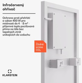 Klarstein Wonderwall Smart Bornholm, infračervený ohřívač, 30 x 100 cm, 400 W, aplikace