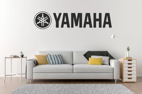 Lepy.cz Samolepka na zeď Yamaha - logo Velikost (šířka x výška): 60x13cm, Barevná varianta: Bílá