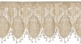 KRÁTKÁ ZÁCLONA NA PÁSCE MOLY 150X30 CM SVĚTLEBÉŽOVÁ