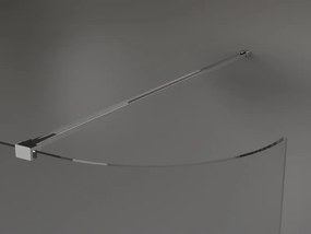 Mexen Kioto, zaoblená sprchová zástěna 120 x 200 cm, 8mm čiré sklo, chromový profil, 800-120-101-01-06