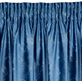Sametový světle modrý závěs na pásce ADRIA 140x270 cm