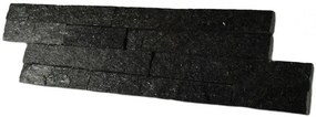 El Casa Kamenný obklad z břidlice Black Fire Soft 10x40 cm - 147619