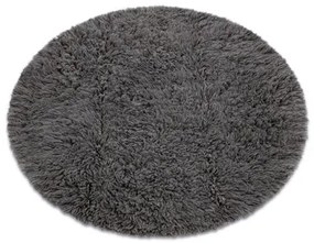 FLOKATI VLNĚNÉ Kulaté, šedá velikost kruh 150 cm | krásné koberce cz
