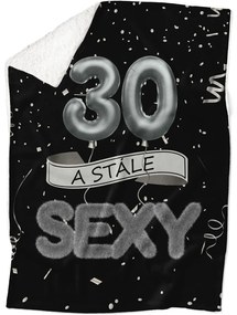 Deka Stále sexy – Černá (věk: 30, Podšití beránkem: ANO)