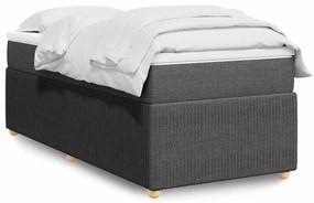 Box spring postel s matrací tmavě šedá 80 x 200 cm textil 3285526