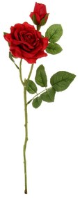 Umělá květina Růže červená, 46 cm