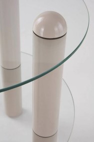 Skleněný kulatý odkládací stolek ø 48 cm Egan – Jotex