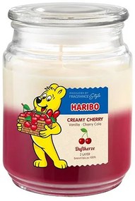 Haribo svíčka Creamy Cherry - Krémová třešeň, 510g