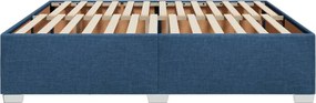 Rám postele bez matrace modrý 180 x 200 cm textil 3284498