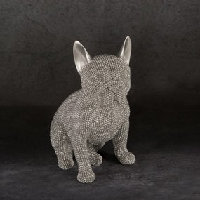 DEKORAČNÍ FIGURKA ELDO 13X9X17 CM STŘÍBRNÁ