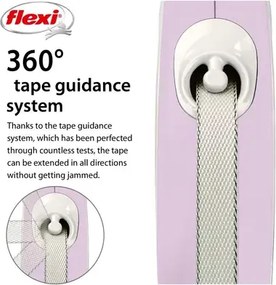 Flexi Comfort M pásek 5m růžové / Vodítko