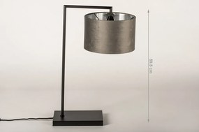 Stolní lampa Pallas Black and Silver