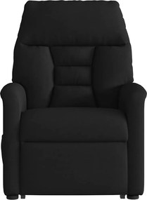 Zvedací polohovací křeslo černé textil 3303034