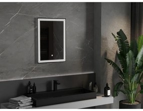 Mexen Taco, LED koupelnové zrcadlo s podsvícením 50x70 cm, 6000K, ochrana proti zamlžování, 9805-050-070-611-00
