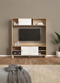 FALCO TV stěna Iker 718 jackson hickory/bílá