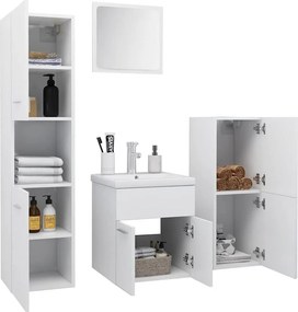 Set koupelnového nábytku bílý dřevotříska 3070901
