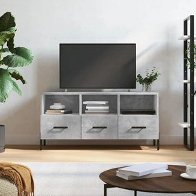TV skříňka betonově šedá 102 x 36 x 50 cm kompozitní dřevo