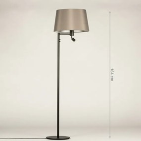 Stojací designová lampa La Scale Grey Nuo and Black