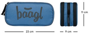 BAAGL Studentský penál etue Ocean Blue