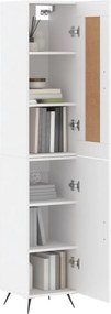 Skříň highboard bílá 34,5 x 34 x 180 cm kompozitní dřevo 3200105
