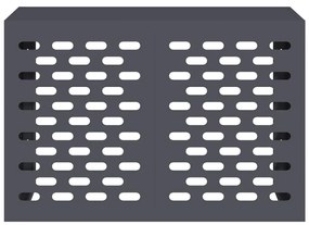 vidaXL Ochrana klimatizace Antracit 90 x 40 x 60 cm Ocel