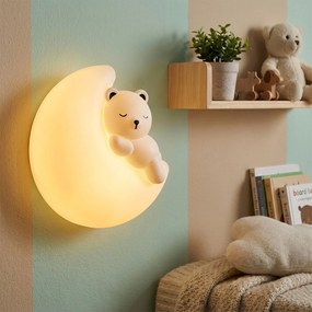 Toolight Rea, LED NÁSTĚNNÉ SVÍTIDLO G180-W MEDVĚD NA MĚSÍCI, OSW-07811